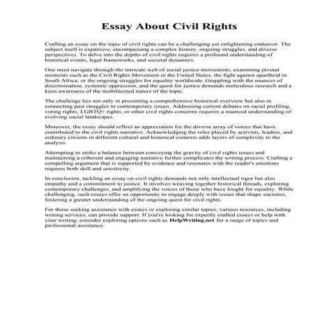 African American Civil Rights Movement Essay.pdf