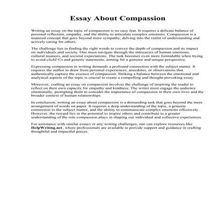 Essay About Compassion.pdf