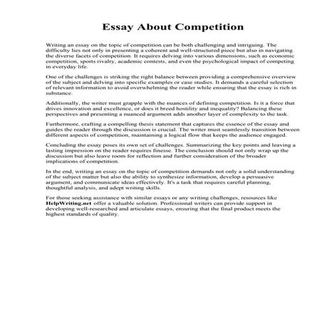 Essay About Competition.pdf