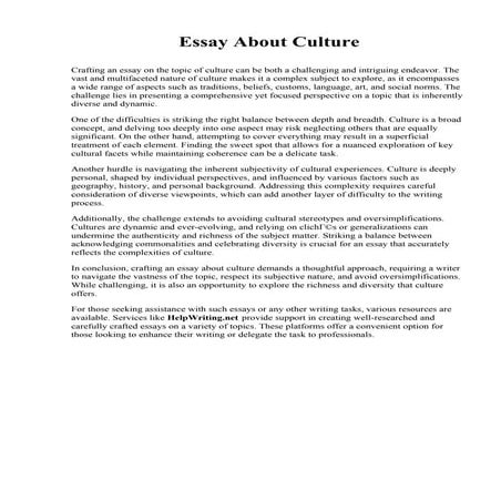 Essay About Culture.pdf