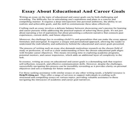 Essay About Educational And Career Goals.pdf