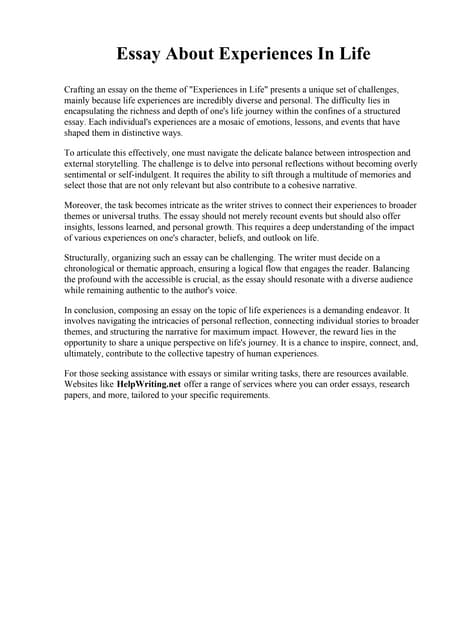 Living Life To The Fullest Essay.pdf
