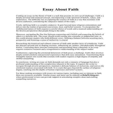 Essay About Faith.pdf