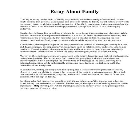 Essay About The Family.pdf
