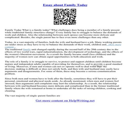 Essay About Family History | PDF