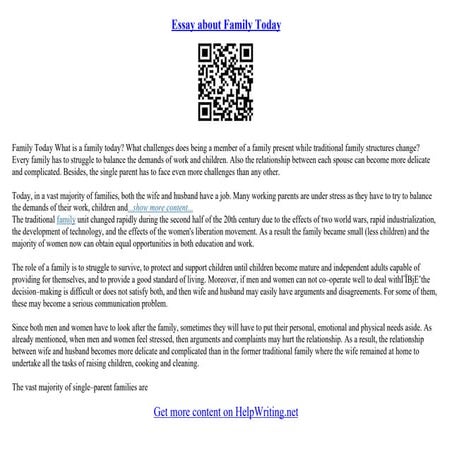 Essay About Family History | PPT