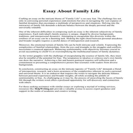 Essay About Family Life.pdf