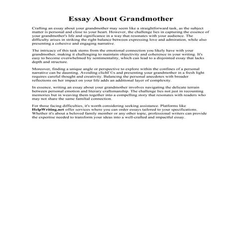 Essay About Grandmother.pdf