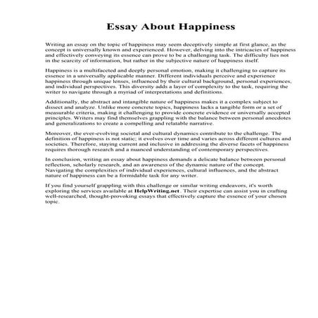 Essay About Happiness.pdf