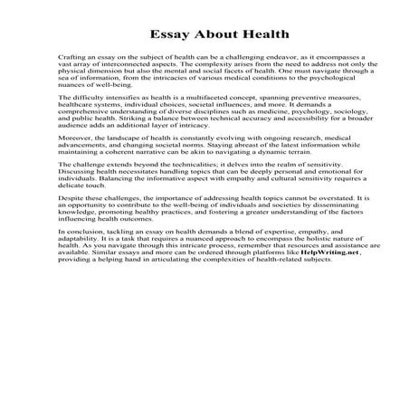 Essay About Health.pdf