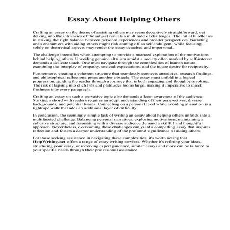 Essay About Helping Others.pdf