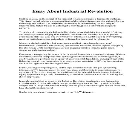 Essay About Industrial Revolution.pdf