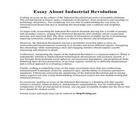 Essay About Industrial Revolution.pdf