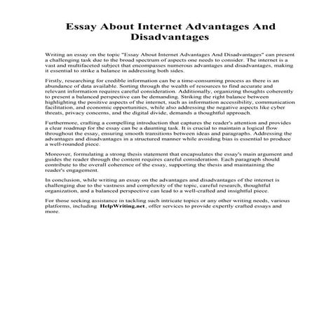 Essay On Advantages And Disadvantages Of Television.pdf
