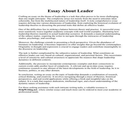 Essay About Leader.pdf