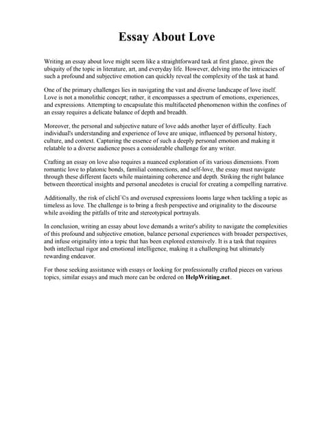 Sample Essay Love.pdf
