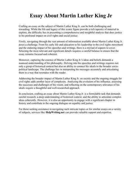 I Have A Dream Essay. Bircham International University | PDF