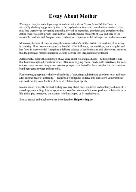 Jane Schaffer Essay Example | PDF