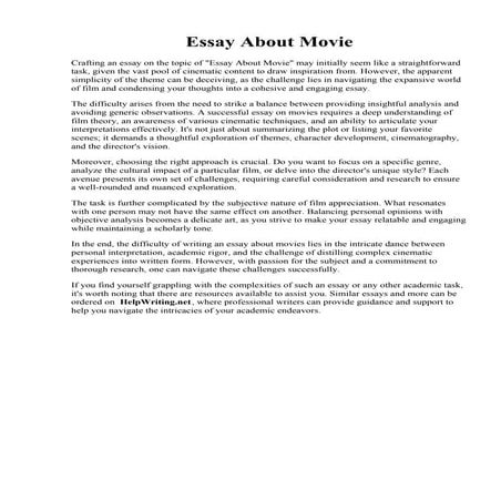 Essay About Movie.pdf