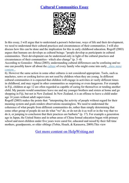 My Community Analysis | PPT