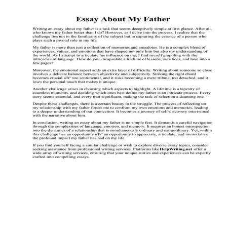 French Essay Example | PDF