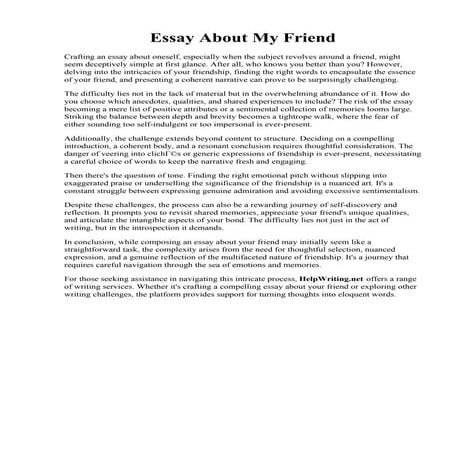 Essay About My Friend.pdf