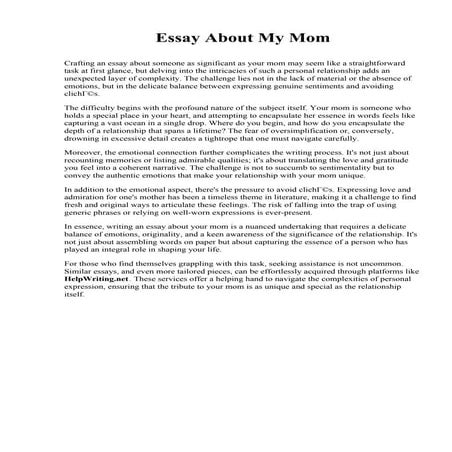 Essay About My Mom.pdf