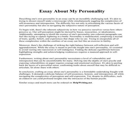 Essay About My Personality.pdf