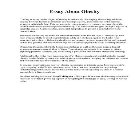 Essay About Obesity.pdf