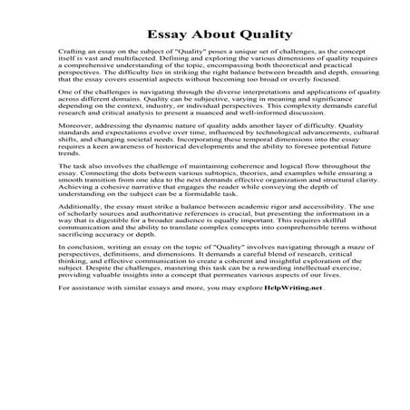 Essay About Quality.pdf