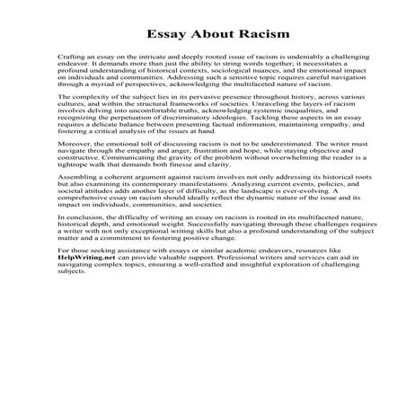 Essay About Racism.pdf