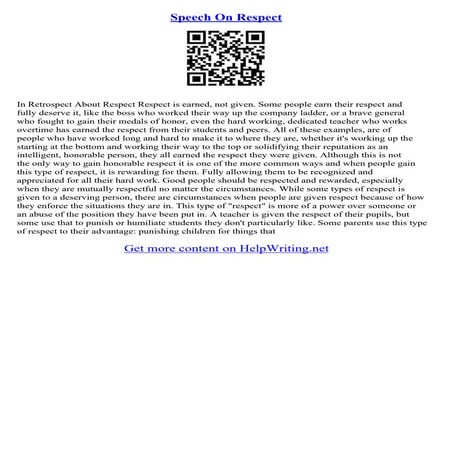 Respect powerpoint 26 slides | PPT