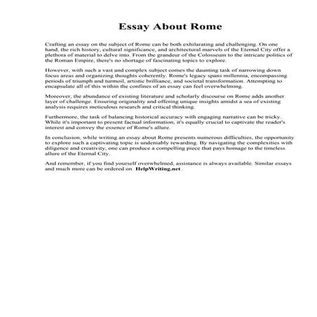 Essay About Rome.pdf