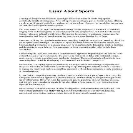 Essay About Sports.pdf