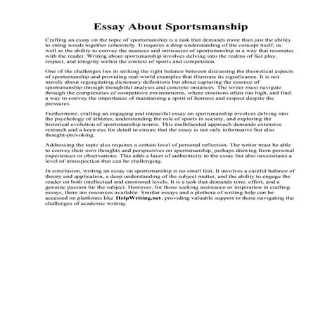 Essay About Sportsmanship.pdf