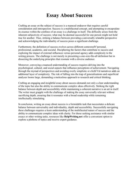 What Is Success Essay.pdf