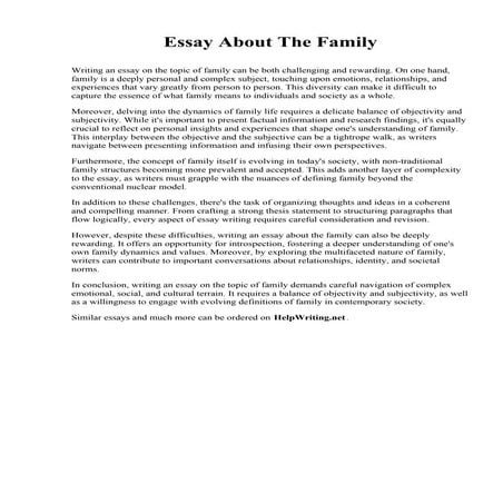Essay About The Family.pdf