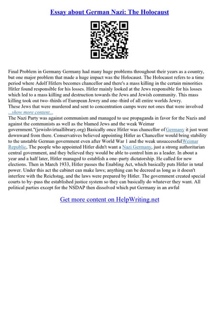 HHhH Study Guide | DOCX