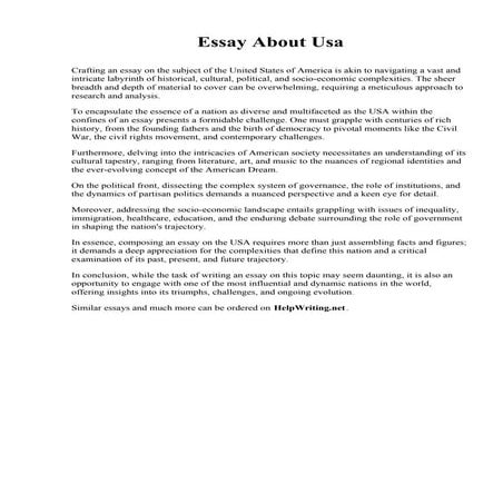 Essay About Usa.pdf
