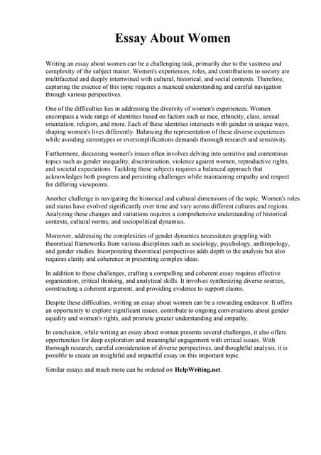 Essay On Women Role In Society.pdf