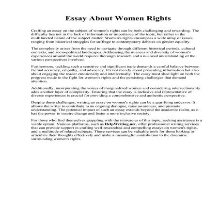 Essay About Women Rights.pdf
