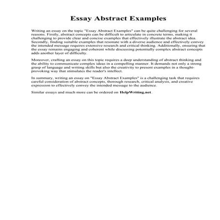 Essay Abstract Examples.pdf