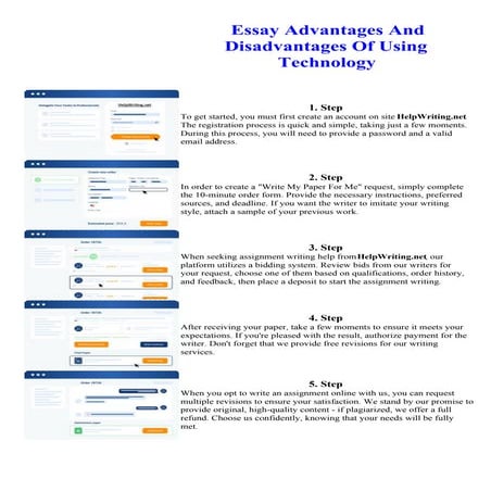 Essay Advantages And Disadvantages Of Using Technology | PDF