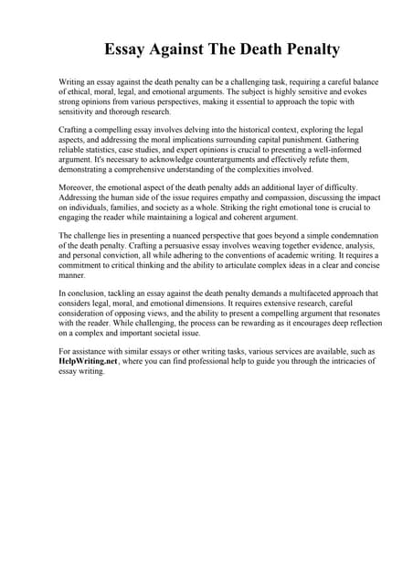 Is The Death Penalty Cruel And Unusual Punishment Essays.pdf