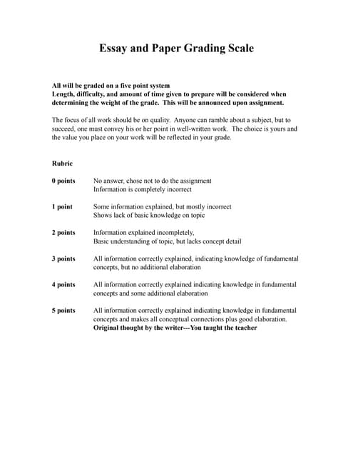 Student friendly informative explanatory rubric checklist | DOCX ...