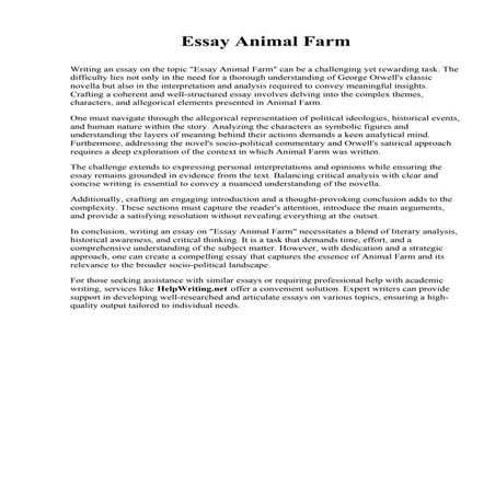 Essay Of Animal Farm.pdf