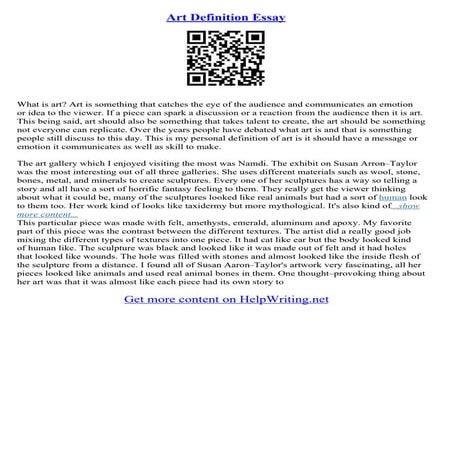 Essay Art | PDF