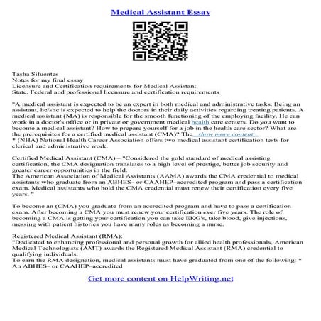 Medical Assistant Essay Examples.pdf
