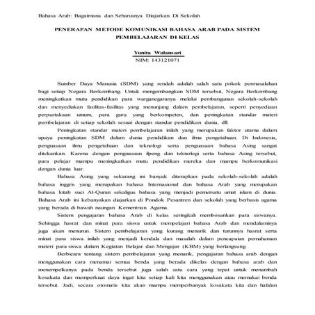 Essay Bahasa Indonesia | DOCX