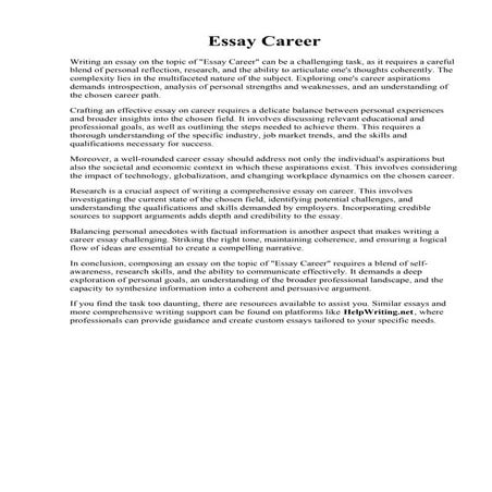 Essay Career.pdf